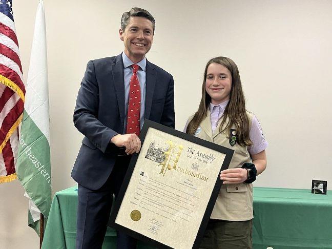 Plattsburgh Girl Scout honored for life-saving action | Sun Community News PLATTSBURGH | A ...