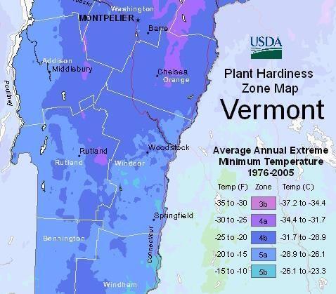 New Vermont plant hardiness map shows temperature changes | Sun ...