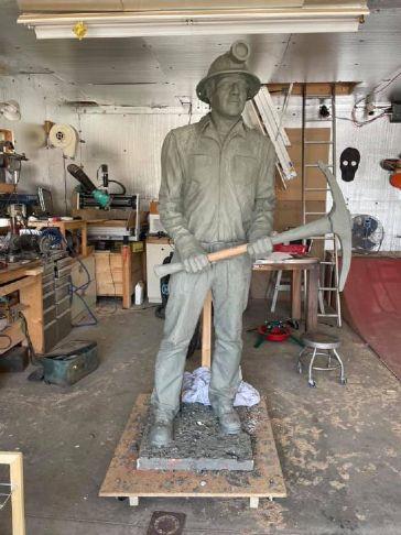 Miner statue ready to be unveiled | Sun Community News MORIAH ...