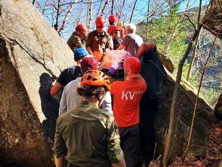 Rock climber rescued after fall from Chapel Pond cliff | Sun Community ...
