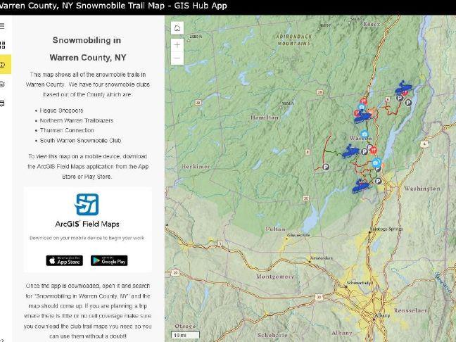 Warren Co. unveils new snowmobile trail map app | Sun Community News ...
