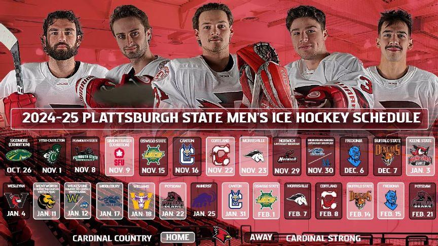 Plattsburgh State unveils 2024-25 men's hockey schedule | Sun Community ...