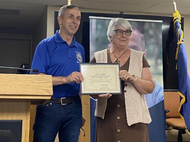 Sally Stanton honored with Woman of Distinction Award | Sun Community ...