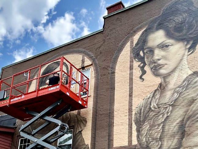 The Poets: A mural for Margaret and Lucretia Davidson | Sun Community ...