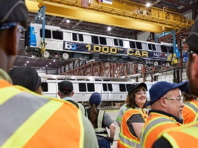 Chamber applauds as Alstom hits 1,000th railcar milestone | Sun ...