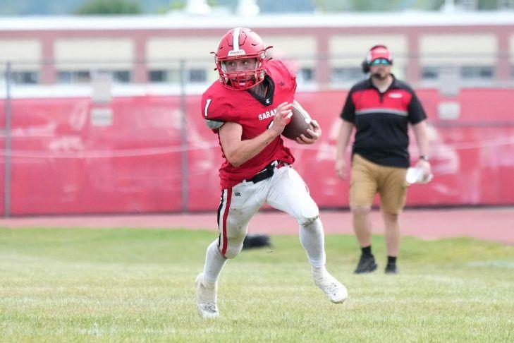 Daniels rushes for 305 yards, sets Saranac record | Sun Community News ...